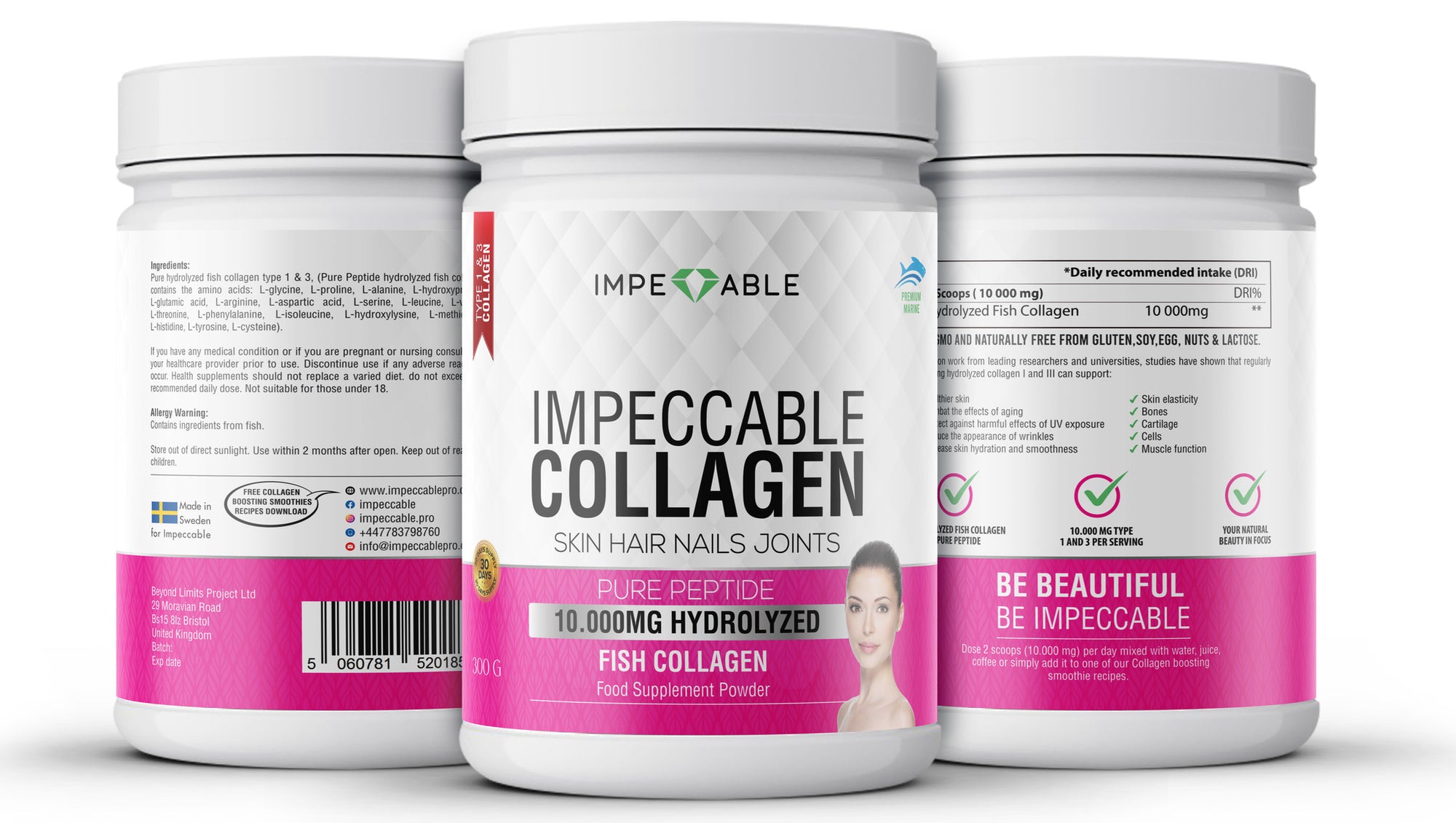 Impeccable Marine Collagen Powder 300g